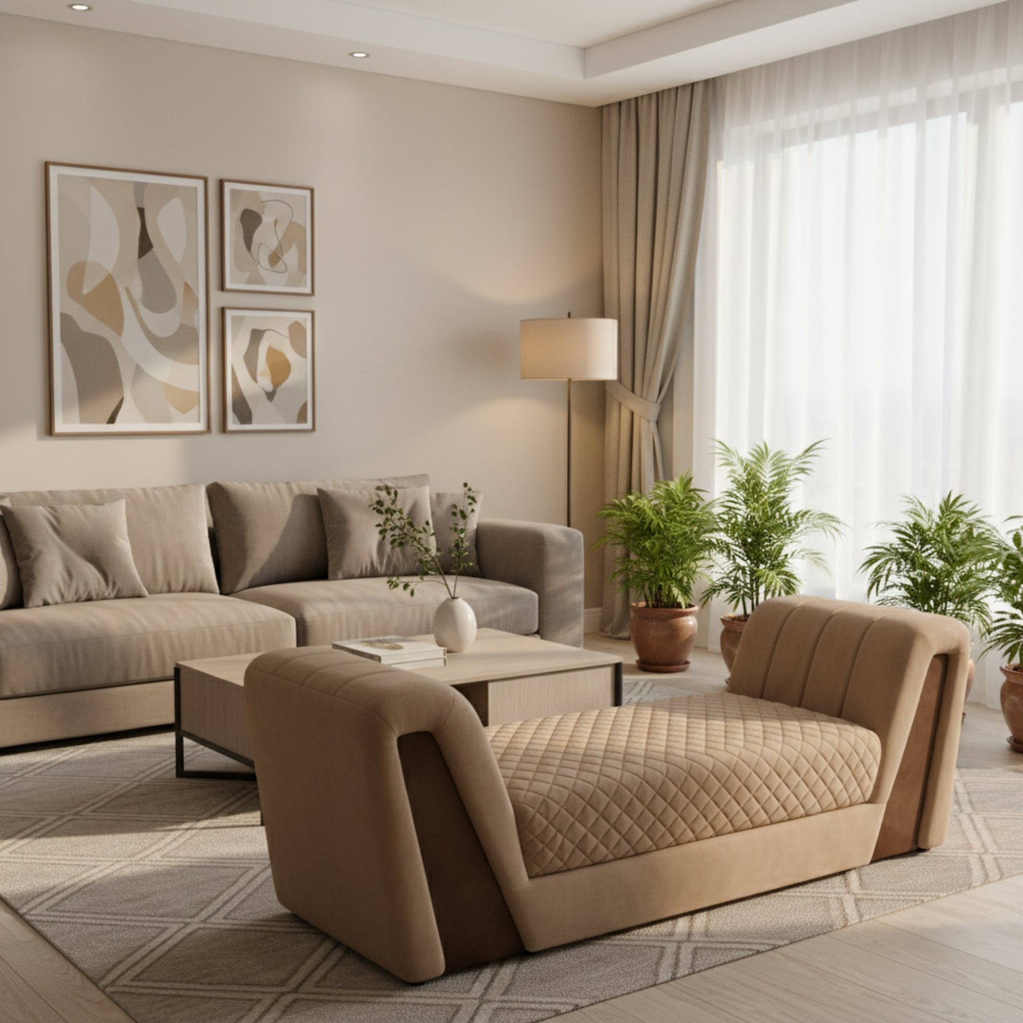 Duke Sofa Divider â€“ Modern Sofa Partition & Seating for Living Room